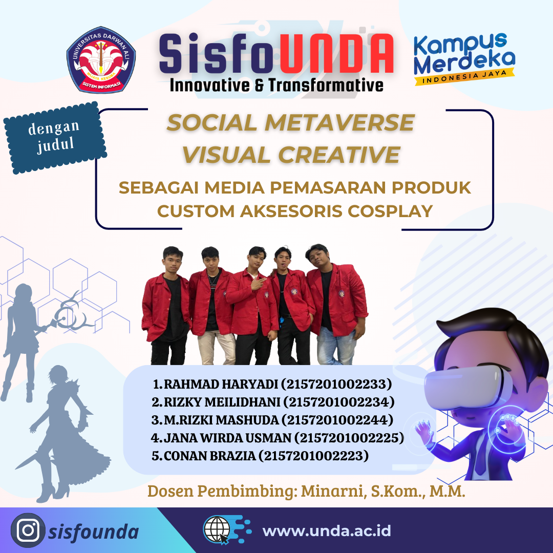 2 Tim Mahasiswa Prodi Sistem Informasi Universitas Darwan Ali Melangkah ...